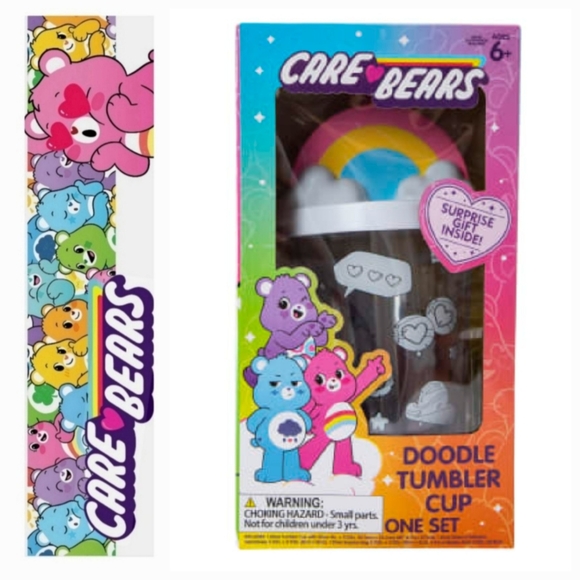 Care Bears | Dining | Care Bears Doodle Tumbler Cup 6oz | Poshmark
